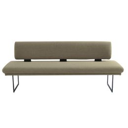 K+w Komfort & Wohnen K+W Komfort & Wohnen Polsterbank &raquo;Longbeach&laquo; 1 Stk. tlg. mit Metallkufen in schwarz Struktur, in der Breite 204cm oder 224cm gr&uuml;n B/H/T: 224cm x 89cm 