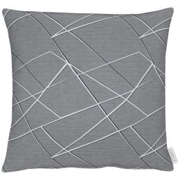 Apelt Dekokissen &raquo;Vio&laquo; Kissenh&uuml;lle mit F&uuml;llung, 1 St&uuml;ck grau Leinen, Polyester B/L: 45cm x 45cm, 1 Stk.
