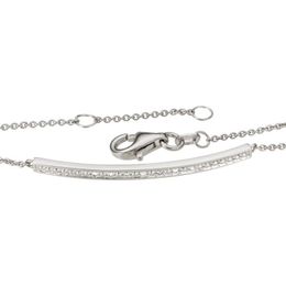 Firetti Damen Armband &raquo;Schmuck Geschenk Gold 585 Armschmuck Armkette Fantasie&laquo; mit Brillanten wei&szlig; 18cm, Diamanten Wei&szlig;gold 585