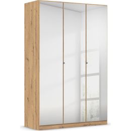 Rauch Dreht&uuml;renschrank &raquo;Reflect&laquo; mit Spiegelfront, inkl. praktischer Inneneinteilung und Stoffboxen-Set braun Holzwerkstoff B/H/T: 136cm x 210cm x 
