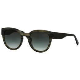 Brendel Eyewear Damen BRENDEL eyewear Sonnenbrille &raquo;Modell 906202&laquo; Form Panto, Logoschriftzug auf B&uuml;gel, Kunststofffassung gr&uuml;n Einheitsgr&ouml;&szlig;e
