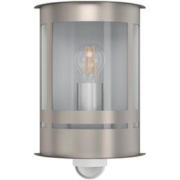 Eglo Wandleuchte &raquo;Tribano Au&szlig;en-Wandlampe, Au&szlig;enleuchte, silber, Wandleuchte, E27, IP44&laquo; E27 1 Stk. Wand-/Deckenleuchte - L20 x H26 x AL10 cm - 