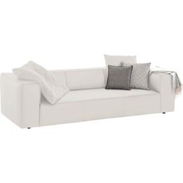 W.Schillig Sofakissen &raquo;around-the-block&laquo; Dekokissen mit Steppung wei&szlig; Longlife Xtra-Leder Z59: Glattleder mit modischer Pr&auml;gung. Hautst&auml;rke 0, 9 - 1, 