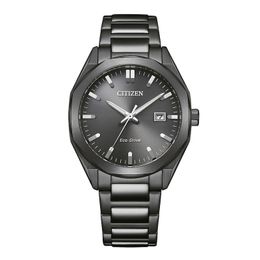 Citizen Damen Solaruhr Armbanduhr, Damenuhr, Herrenuhr, Edelstahlarmband, analog, Big Date Einheitsgr&ouml;&szlig;e