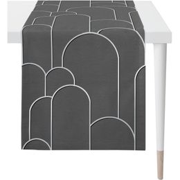 Apelt Tischl&auml;ufer &raquo;Vision, LOFT STYLE, Jacquard&laquo; grau Polyester, Viskose B/L: 44cm x 140cm, 1 Stk., rechteckig