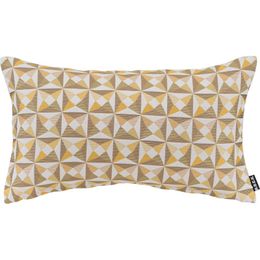 HOCK Dekokissen &raquo;Cinny&laquo; Geometrisch gemustert, Kissenh&uuml;lle mit F&uuml;llung, 1 St&uuml;ck gold Baumwolle, Polyester B/L: 30cm x 50cm, 1 Stk.