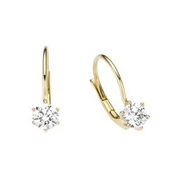 Firetti Damen Paar Ohrh&auml;nger &raquo;Schmuck Geschenk Gold 333 Ohrschmuck Patentbrisur Solit&auml;r Glitzer&laquo; mit Zirkonia (synth.) gold Gelbgold 333