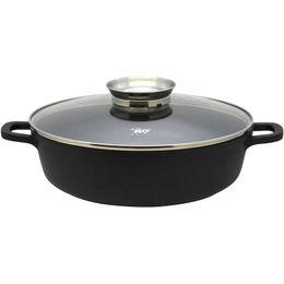 ELO Servierpfanne &raquo;Alucast&laquo; Aluminiumguss 1 Stk. tlg. Induktion schwarz &Oslash; 24cm + H&ouml;he 7,5cm