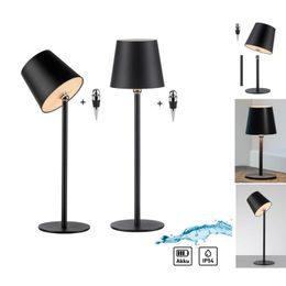 JUST LIGHT LED Tischleuchte &raquo;BOTERIA - Set 2 St&uuml;ck, inkl. Flaschenaufsatz&laquo; LED-Board 2 Stk. Warmwei&szlig; Akkubetrieben, aufladbar, magnetisch, dimmbar, In