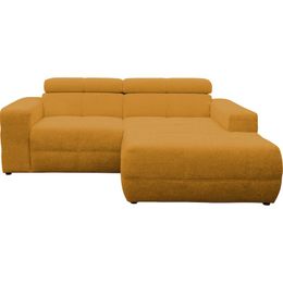 OTTO home Ecksofa &raquo;Ballerup 211 x 175 cm, auch mit verstellbarer Sitztiefe&laquo; Kopfteile verstellbar, aus pflegeleichtem, weichem Bezugsstoff, L-Form 