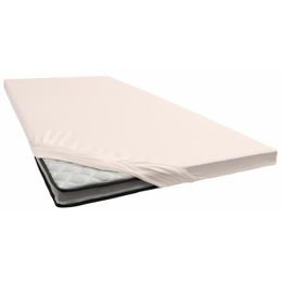 bellana Spannbettlaken &raquo;bellana deluxe f&uuml;r Topper, mit Elasthan, Premium Jersey 230 g/m&sup2;&laquo; mit 5% Elasthan, f&uuml;r Topper mit 4-10cm H&ouml;he, b&uuml;gelfrei, 