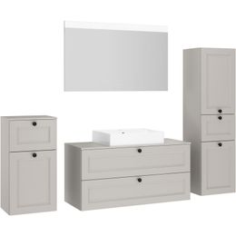 Nobilia Badm&ouml;bel-Set &raquo;Cascada&laquo; beige B/H/T: 230cmcm x 181cmcm x 49cmcm