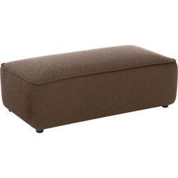 W.Schillig Hocker &raquo;around-the-block&laquo; mit eleganter Biese braun ROHLEDER Jacquard-Flachgewebe Q2 O10 (60% Polyacryl, 40% Polyester) B/H/T: 120cm x 39cm