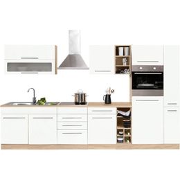 KOCHSTATION K&uuml;chenzeile &raquo;KS-Eton&laquo; ohne E-Ger&auml;te, Breite 330 cm wei&szlig; B/H/T: 330cm x 60cm