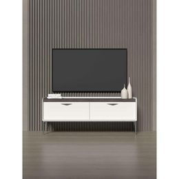 OTTO home Lowboard &raquo;Sofy TV-Lowboard, TV-Kommode, TV-Schrank, TV-Unterschrank, TV-M&ouml;bel&laquo; UV lackiert, Soft Close Funktion, Metallgestell in Anthrazit 