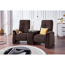 exxpo - sofa fashion 2-Sitzer &raquo;Tivoli, Kinosofa mit Relaxfunktion, mit Ablagetisch und Stauraum&laquo; bequem und komfortabel braun B/H/T: 207cm x 109cm x 