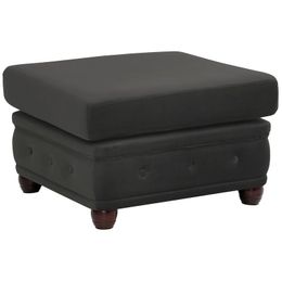 Home Affaire Polsterhocker &raquo;New Castle&laquo; passend zur "New Castle"-Serie, B/T/H: 75/70/45 cm grau B/H/T: 75cm x 45cm x 70cm, Samtoptik