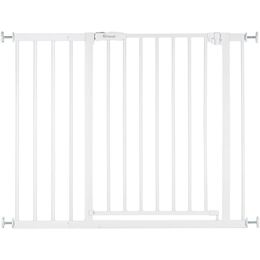 hauck T&uuml;rschutzgitter &raquo;Open N Stop 2 Set inklusive Verl&auml;ngerung 21 cm, White&laquo; auch als Treppenschutzgitter verwendbar; 96-101 cm wei&szlig; B/H/T: 96cm x 77cm x 