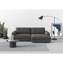 Trendmanufaktur Ecksofa &raquo;Bourbon Mega_Ecke mit tollem Sitzkomfort, Breite 250cm, L-Form&laquo; mit extra hohem Sitzkomfort, auch in Cord erh&auml;ltlich grau 100