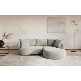 OTTO home Ecksofa &raquo;Sana L-Form, Breite 260 cm&laquo; Loungesofa mit Wellenunterfederung beige 95% POLYESTER (PES) 5% POLYAMID(PA) B/H/T: 260cm x 160cm, 