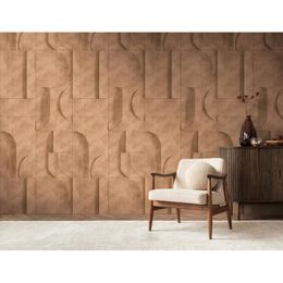 Livingwalls living walls Vliestapete &raquo;Fototapete Geometrische Formen erweiterbar&laquo; braun Vlies B/L: 159m