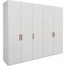 Rauch Dreht&uuml;renschrank &raquo;Your Joyce&laquo; mit Massivholzgriffen wei&szlig; Holzwerkstoff B/H/T: 250cm x 223cm x 61cm