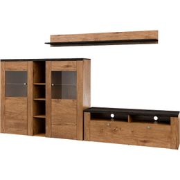 OTTO home Wohnwand &raquo;Larona, Wohnwand, Set 3 teilig,&laquo; 3 Stk. tlg. braun B/H/T: 295cmcm