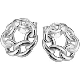 Firetti Damen Paar Ohrstecker &raquo;Schmuck Geschenk Silber 925 Ohrschmuck Ohrringe Kreis Kettenglieder&laquo; silber 11,7mm, Silber 925 (Sterlingsilber)