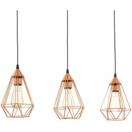 Eglo H&auml;ngeleuchte &raquo;TARBES Pendellampe, Stahl, IP20, E27, Vintage, Esstischlampe, Lampe&laquo; E27 H&auml;ngelampe, Vintage, Retro, Industrial, Esszimmerlampe, 