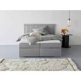 Collection AB Boxbett &raquo;"Athena" wahlweise mit Bettkasten&laquo; inkl. Topper bei Ausf&uuml;hrung mit Matratze, in H&auml;rtegraden H2, H3, H4 grau Holzwerkstoff 