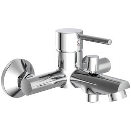 Sch&uuml;tte Wannenarmatur &raquo;Laurana&laquo; Mischbatterie Badewanne, Wasserhahn Bad, Wannenarmatur in Chrom grau B/H/T: 19,2cm x 11,5cm x 15cm, Einhebelmischer 