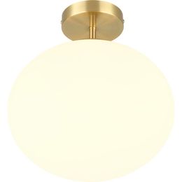 Trio Leuchten Deckenleuchte &raquo;FOMENTO, Deckenlampe mit Glasschirm &Oslash; 30cm, exkl 1x E27 max 40W&laquo; E27 1 Stk. warmwei&szlig; - kaltwei&szlig; rund Glas Deckenleuchte 