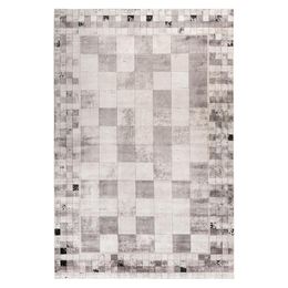 Kayoom Teppich &raquo;Elles 214&laquo; rechteckig 9 mm H&ouml;he Kurzflor, Vintage, Modernes Muster, Deko, Viskose Viskose B : 80cm 1 Stk., 9mm, L: 150cm