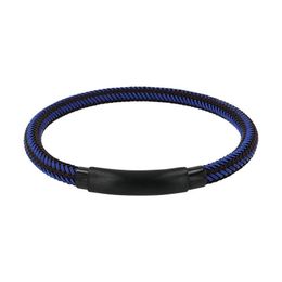 Tom Tailor Herren Tom Tailor Armband blau 22cm, Edelstahl Nylon