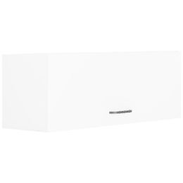 Optifit Klapph&auml;ngeschrank &raquo;Elga&laquo; reite 90 cm, mit Metallgriff und 1 Klappe wei&szlig; Holzwerkstoff wei&szlig;, B/H/T: 90cm x 35,2cm x 34,9cm