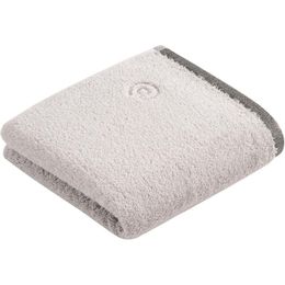 Bugatti Handtuch &raquo;Prato&laquo; Uni Farben, mit melierter Optik im Saum grau Walkfrottee, Obermaterial: 100% Baumwolle B/L: 50cmx100cm, 2 Stk., Walkfrottee
