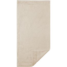 Egeria Badetuch &raquo;Prestige&laquo; Uni Programm mit Streifenbord&uuml;re, SUPIMA Baumwolle beige Walkfrottee, Obermaterial: 100% Baumwolle B/L: 75cmx160cm, 1 Stk., 