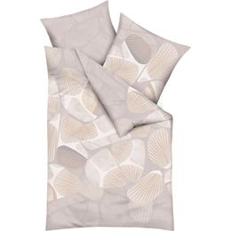 Kaeppel Bettw&auml;sche &raquo;Zen&laquo; 2 Stk. grau Mako-Satin, Obermaterial: 100% Baumwolle B/L: 155cm x 220cm, 1 Stk., 1 Stk., Mako-Satin, B/L: 80cm x 80cm, 2 Stk.