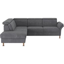OTTO home Ecksofa &raquo;Calypso L-Form&laquo; mit Relaxfunktion motorisch im Sofa 2,5- Sitzer grau 100% Polyester B/H/T: 259cm x 85cm x 227cm, Flachgewebe, 