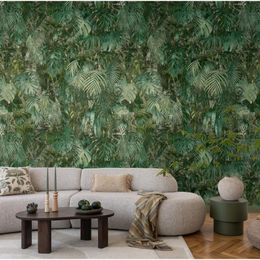 Livingwalls living walls Fototapete &raquo;The Wall 4 Botanic &ndash; Tropische Dschungelbl&auml;tter Vlies-Fototapete&laquo; botanisch matt tropisch leicht strukturiert Tropische 