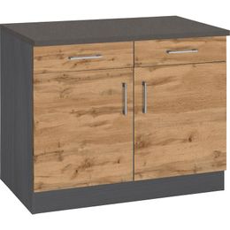 KOCHSTATION Unterschrank &raquo;KS-Mali&laquo; Breite 100 cm grau B/H/T: 100cm x 85cm x 60cm