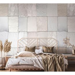 marburg Fototapete &raquo;Finja&laquo; matt glatt moderne Tapete f&uuml;r Wohnzimmer Schlafzimmer K&uuml;che beige Vlies B/L: 3,18m x 3,4m, Rollen: 1
