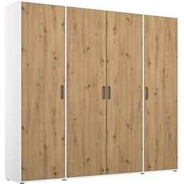 Rauch Kleiderschrank &raquo;VOYAGER Garderobe W&auml;scheschrank Schlafzimmer&laquo; in 3 verschiedenen Ausstattungen BASIC/CLASSIC/PREMIUM, mit 2 modernen 