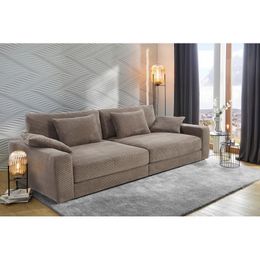 Jockenh&ouml;fer Big-Sofa &raquo;Milano XXL, B: 290 cm&laquo; mit Zierkissen, Relaxfl&auml;che 120x240 cm, Federkern braun Korpus: 100% Polyester;Kissen: 100% Polyester B/H/T: 290cm x 