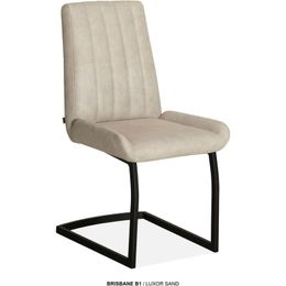 OMG Design Esszimmerstuhl &raquo;Brisbane&laquo; (Set) 1 Stk.Esszimmerstuhl, pflegeleichter Bezug beige Polyester B/H/T: 51cm x 94,5cm x 61cm, 1 Stk., Stoff 
