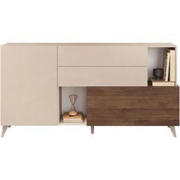 Home Affaire Sideboard &raquo;Monaco in Breite 181 cm, Anrichte mit T&uuml;r, Klappe und 2 Schubk&auml;sten&laquo; Stauraumschrank &ndash; sanftes Schlie&szlig;en, edles Design, viel 