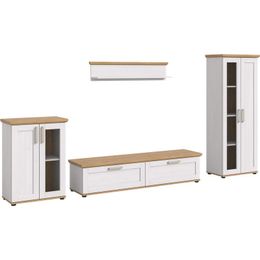 Home Affaire Wohnwand &raquo;Cosenza&laquo; Set, 4 Stk. tlg. wei&szlig; B/H/T: 316cmcm x 161cmcm x 40cmcm