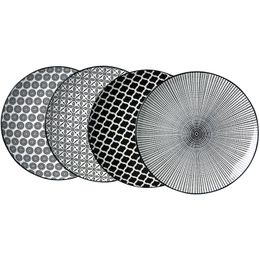 Ritzenhoff & Breker Speiseteller &raquo;Takeo&laquo; Teller Set, Porzellan, skandinavisch-schlichter Touch, &Oslash; 21,5 cm schwarz Porzellan 26,5cm