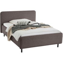 Meise M&ouml;bel meise.m&ouml;bel Polsterbett &raquo;Primo wahlweise mit Bettkasten&laquo; erh&auml;ltlich in verschiedenen Breiten grau Liegefl&auml;che L&auml;nge B: 200cm x 140cm, Stoffbezug mit 