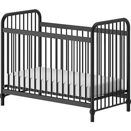 Vipack Kinderbett &raquo;Bronxx&laquo; Made in Europe, aus Metall schwarz Liegefl&auml;che L&auml;nge B: 120cm x 60cm, H&ouml;he Bett: 102,2cm H&ouml;he Fu&szlig;teil: 102,2cm